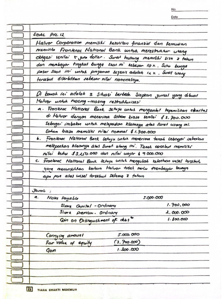 Bab 14 AKM II Kieso Tugas | PDF