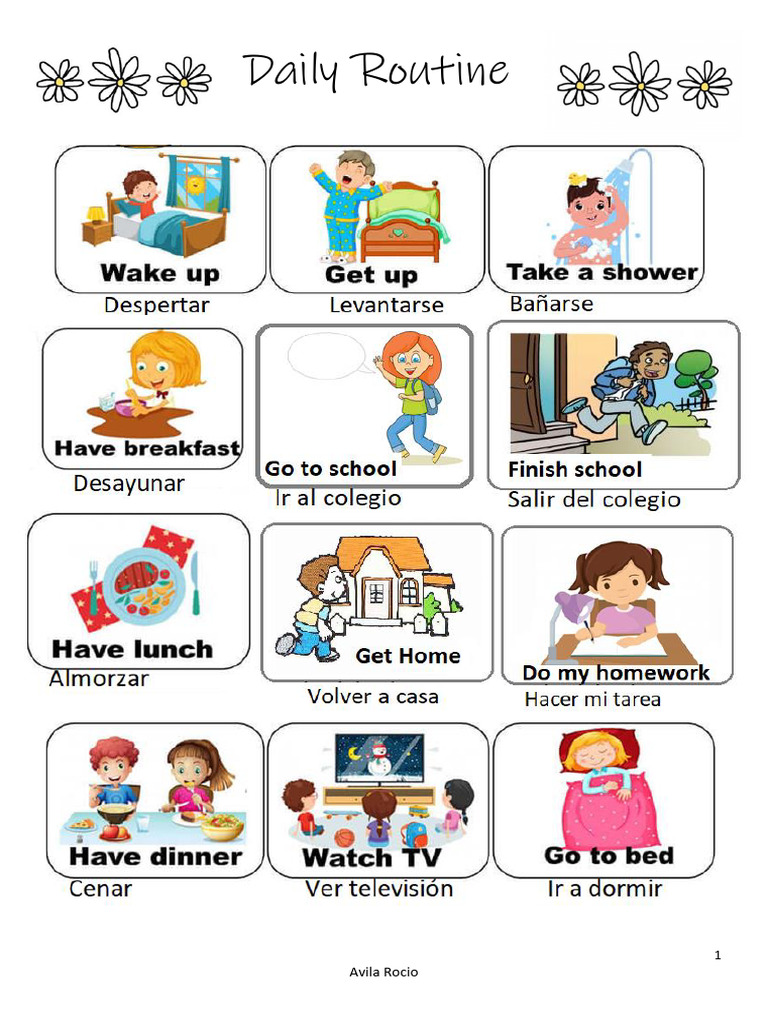 Daily Routine and Frequency Adverbs | PDF