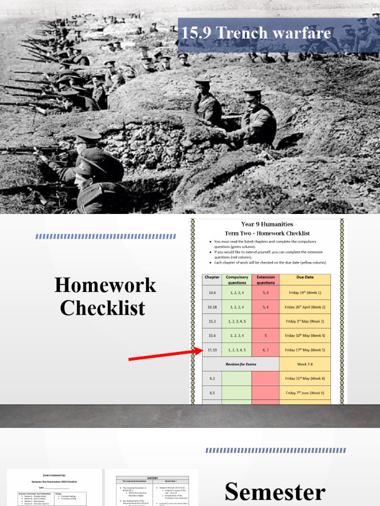 Trench Warfare & Gallipoli Study Guide | PDF | Trench Warfare | Military