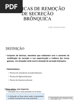 Aula 5 - Técnicas de Higiene Brônquica | PDF | Respiração | Doença de ...