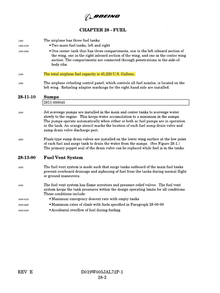 B777 Fuel Capacity | PDF