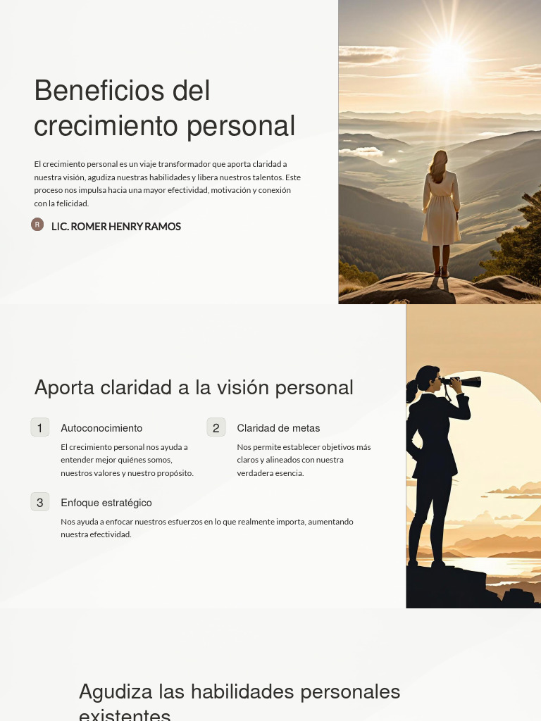 Beneficios Del Crecimiento Personal | PDF | Desarrollo personal | Felicidad