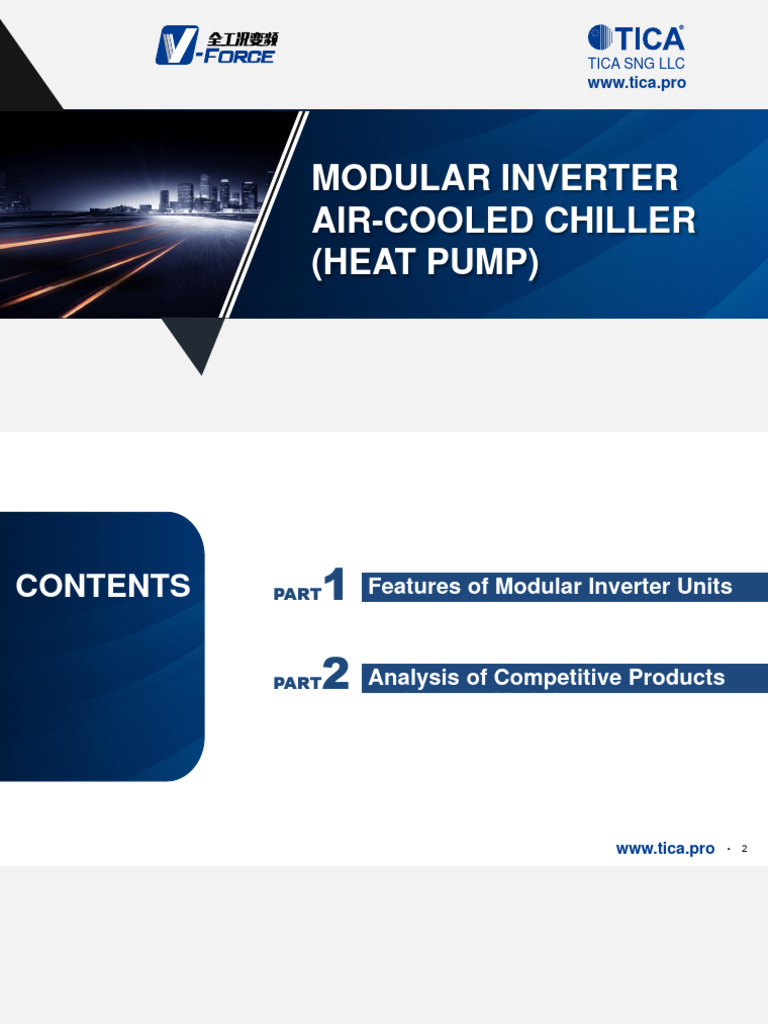V Force Inverter Modular Chiller English | PDF | Power Inverter ...
