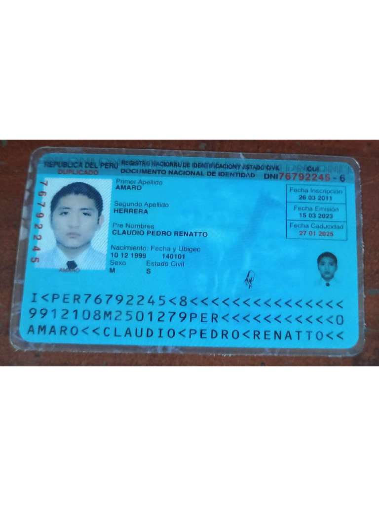 DNI - Claudio Amaro | PDF