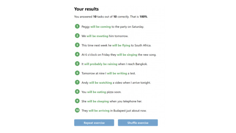 Future Progressive Activity 22-11-2023 | PDF