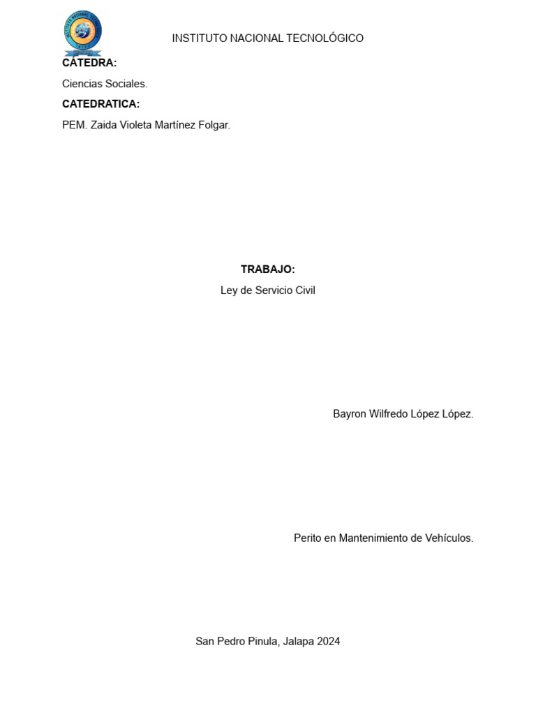 Ley de Servicio Vicil | PDF | Salario