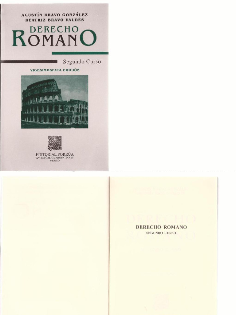 Derecho Romano 2 Bravo México | PDF