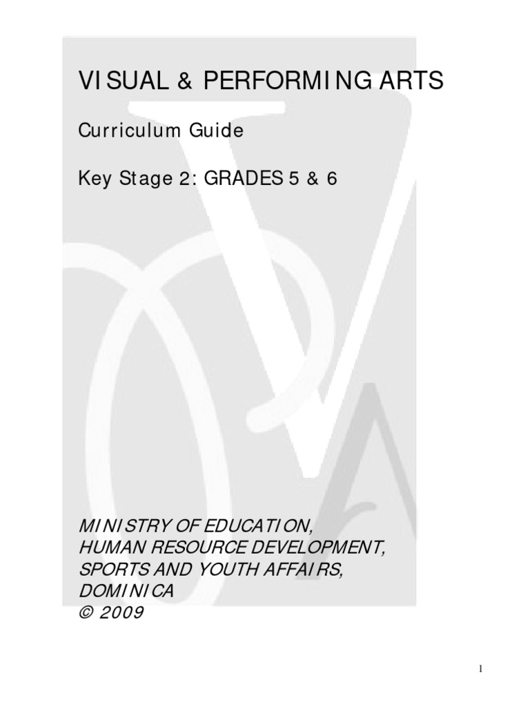 VPA Curriculum Guide Grade 5 - 6 | PDF | The Arts | Dances