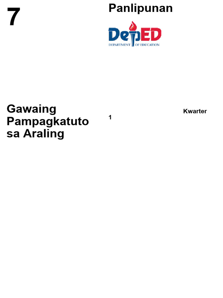 AP 7 Matatag Curriculum Lesson 1 v2 | PDF