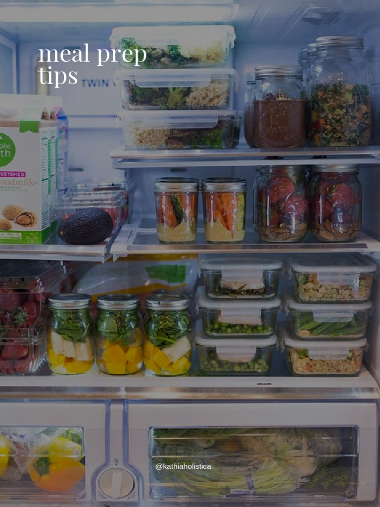 Meal Prep Tips 1 | PDF | Vegetales | Alimentos