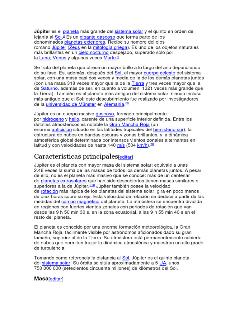 JUPIER | PDF | Júpiter | Planetas
