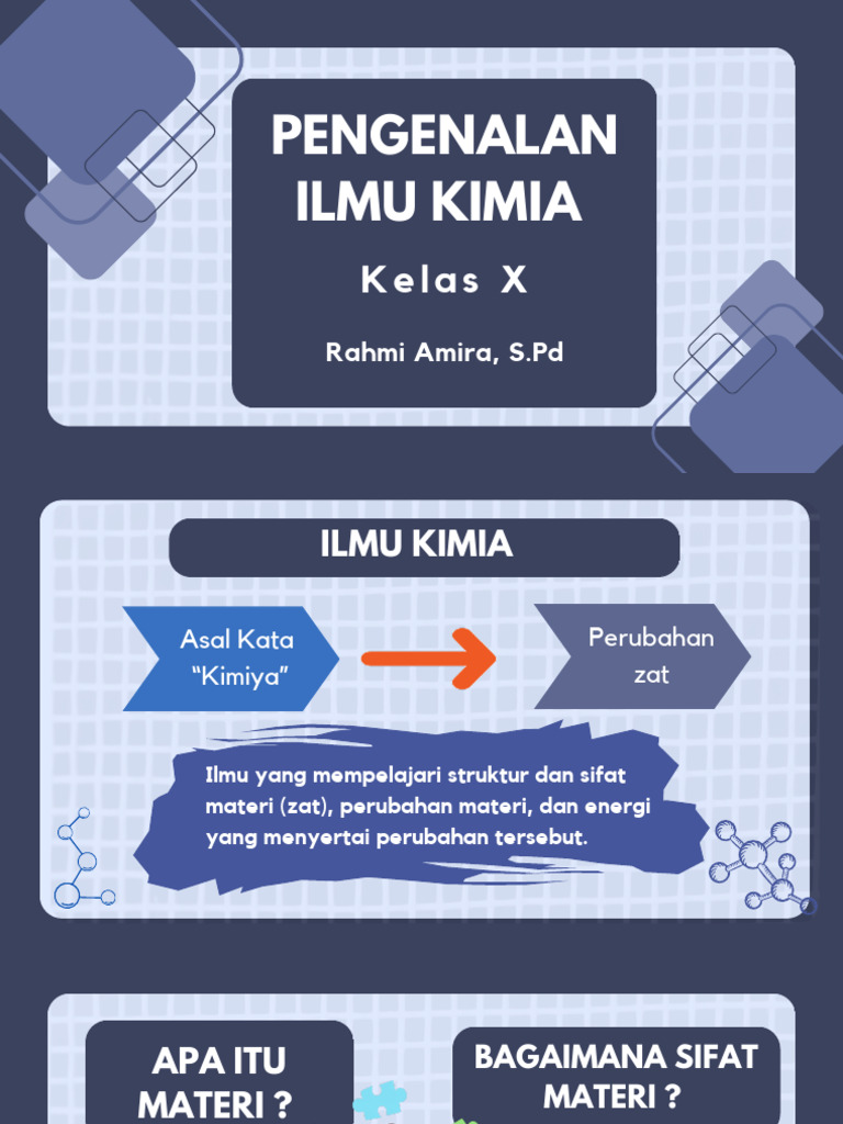 Pengenalan Ilmu Kimia Kelas X | PDF