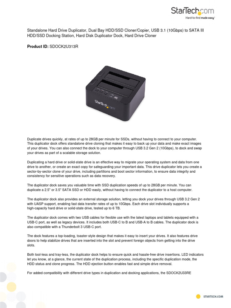 Sdock2u313r Datasheet | PDF | Solid State Drive | Hard Disk Drive