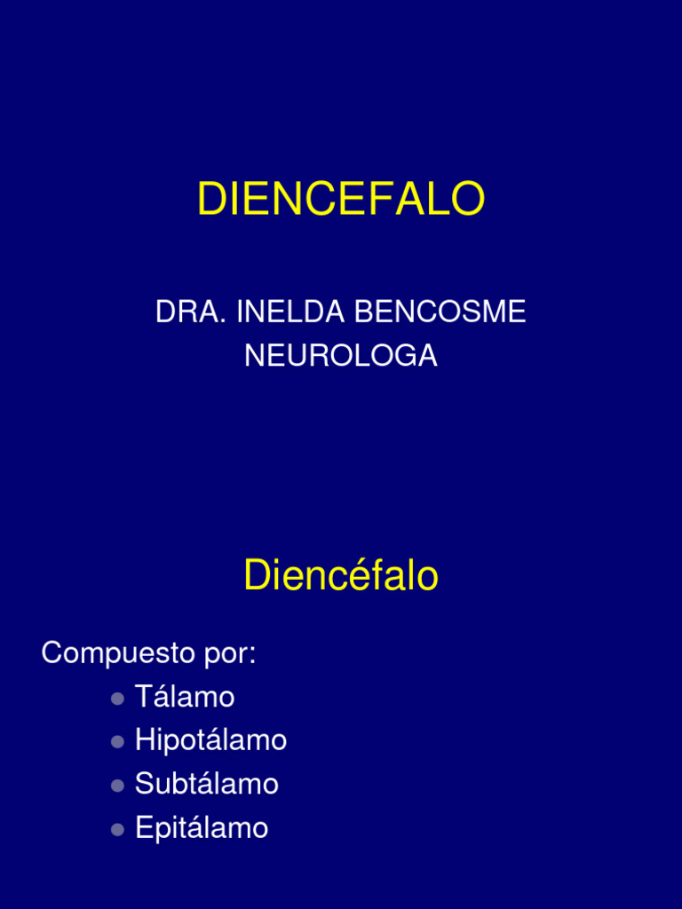 Estructura y Función del Diencéfalo | PDF | Hipotálamo | Ganglios basales