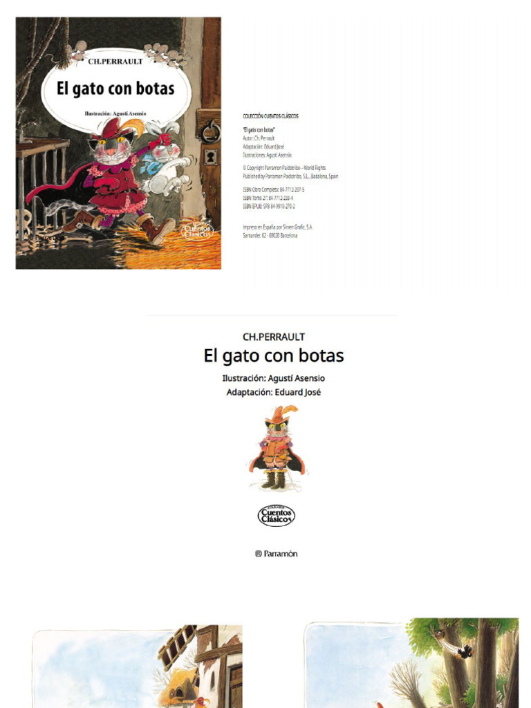 El Gato Con Botas - Cuentos para Felipe - Raton de Campo y Raton de ...
