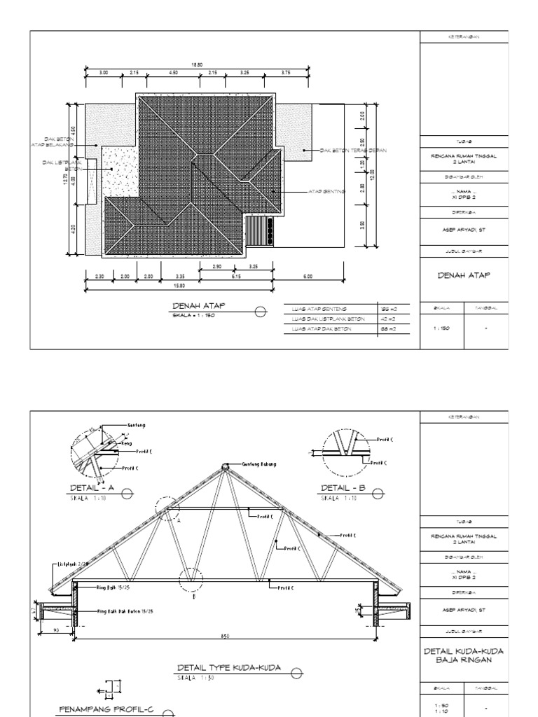 6.denah Atap | PDF