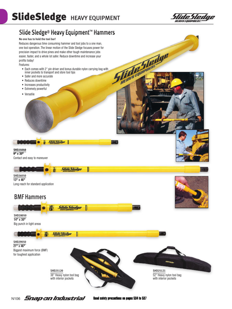 CAT1000i Slide Sledge | PDF | Bearing (Mechanical) | Hammer