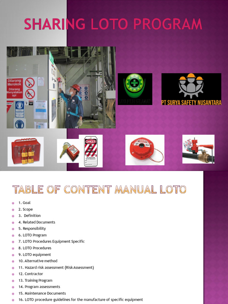 Panduan LOTO: Prosedur & Keamanan | PDF