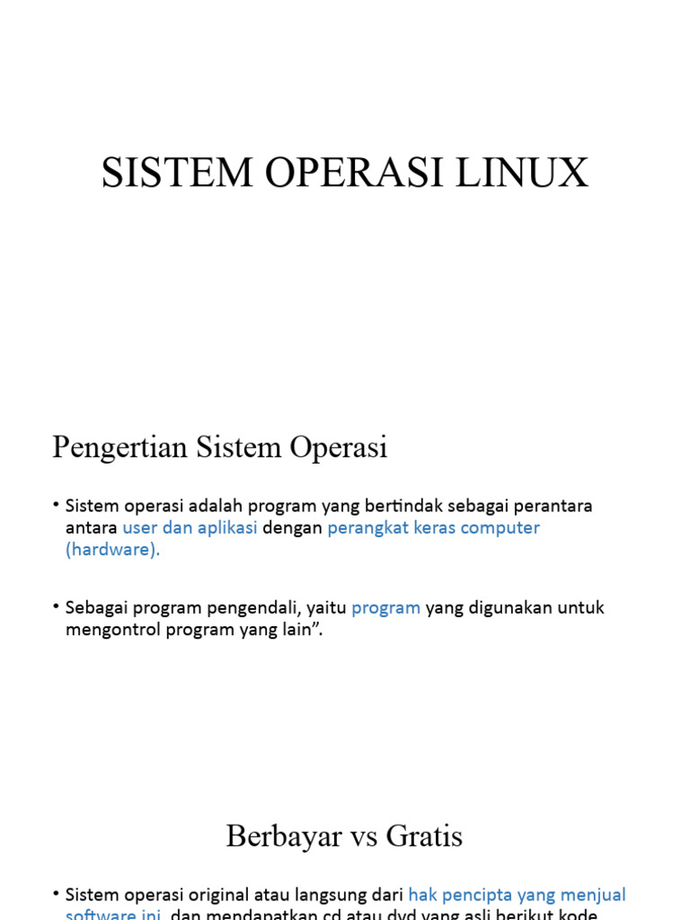 Panduan Lengkap Sistem Operasi Linux | PDF
