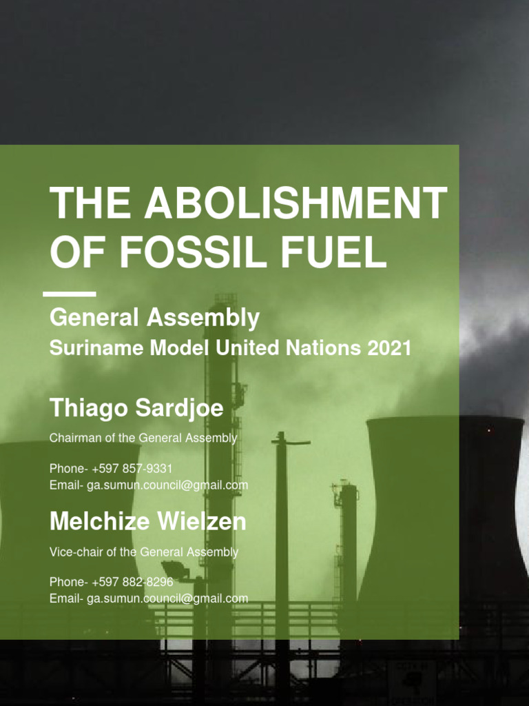 GA Background Paper - Abolishment of Fossil Fuel | PDF | Petroleum ...