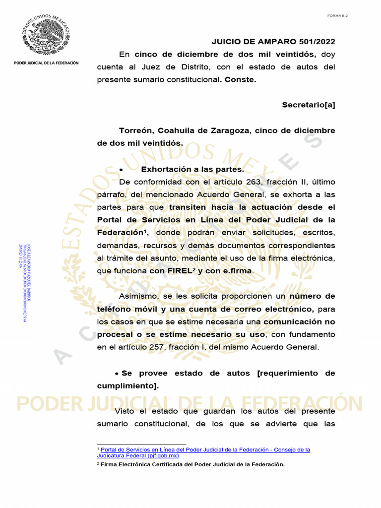Portal de Servicios en Línea Del Poder Judicial de La Federación ...