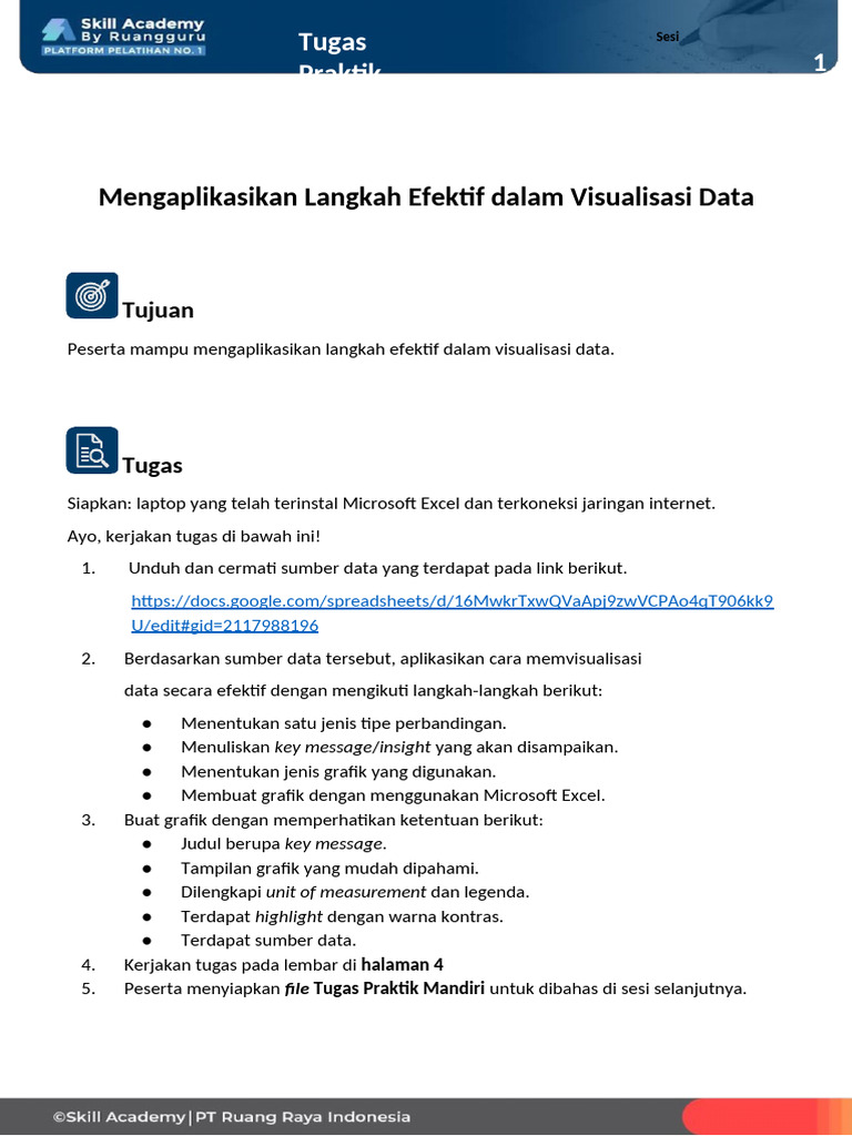 TPM 1 Langkah Efektif Visualisasi Data- | PDF