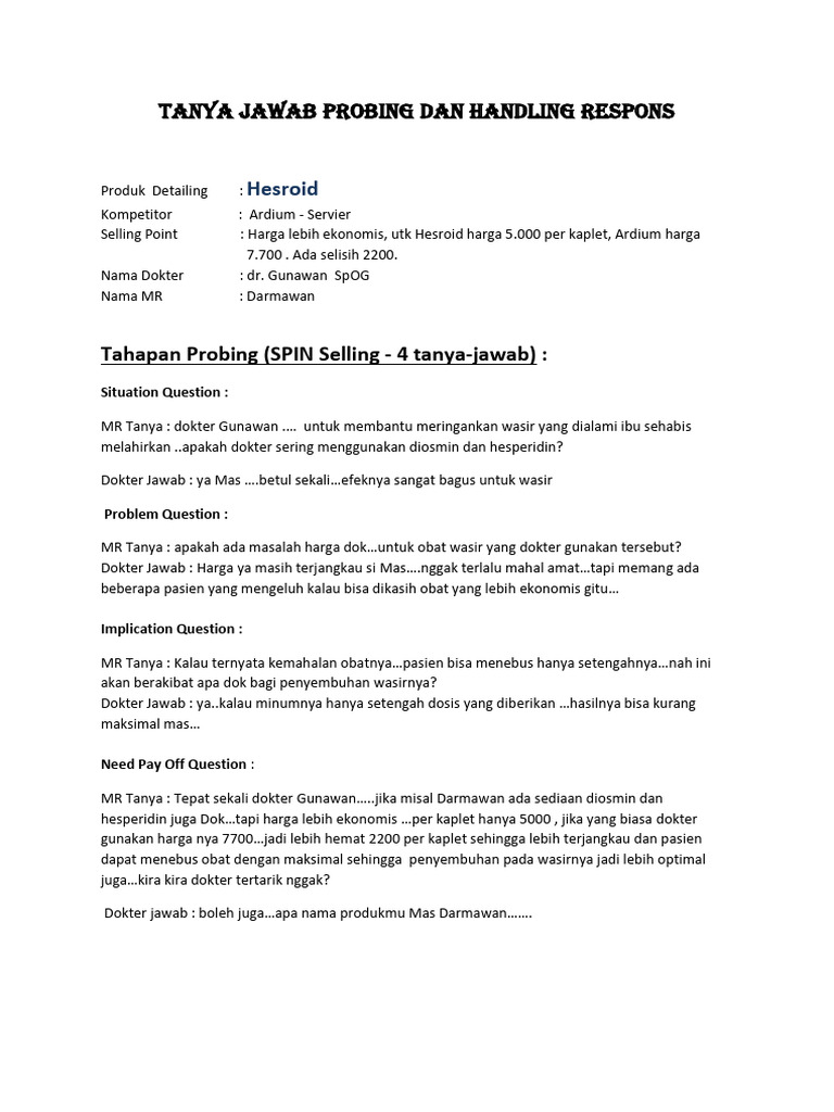 Promosi Hesroid ke dr. Gunawan | PDF | Pengembangan Diri