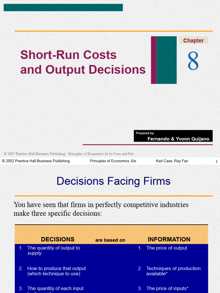 Meeting-10a Short Run Cost | PDF | Marginal Cost | Long Run And Short Run
