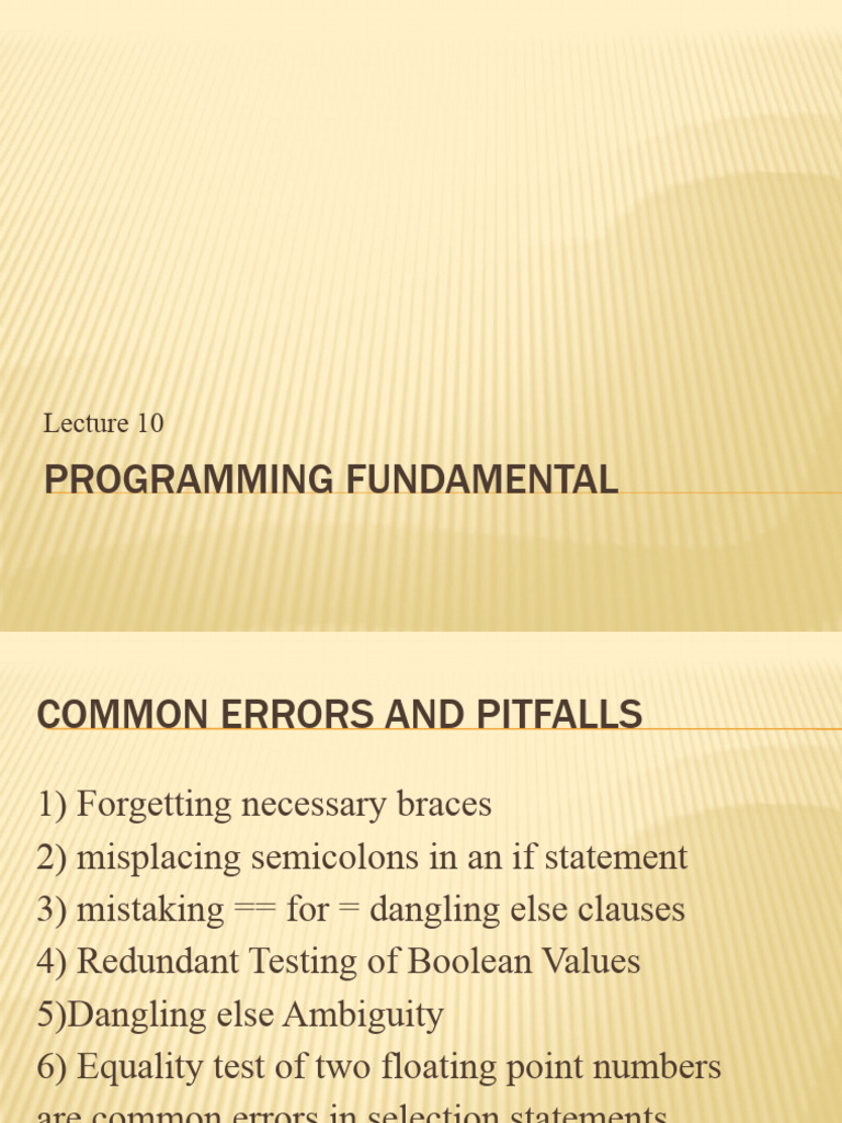 Lec 10 PF | PDF | Software Development | Computer Science
