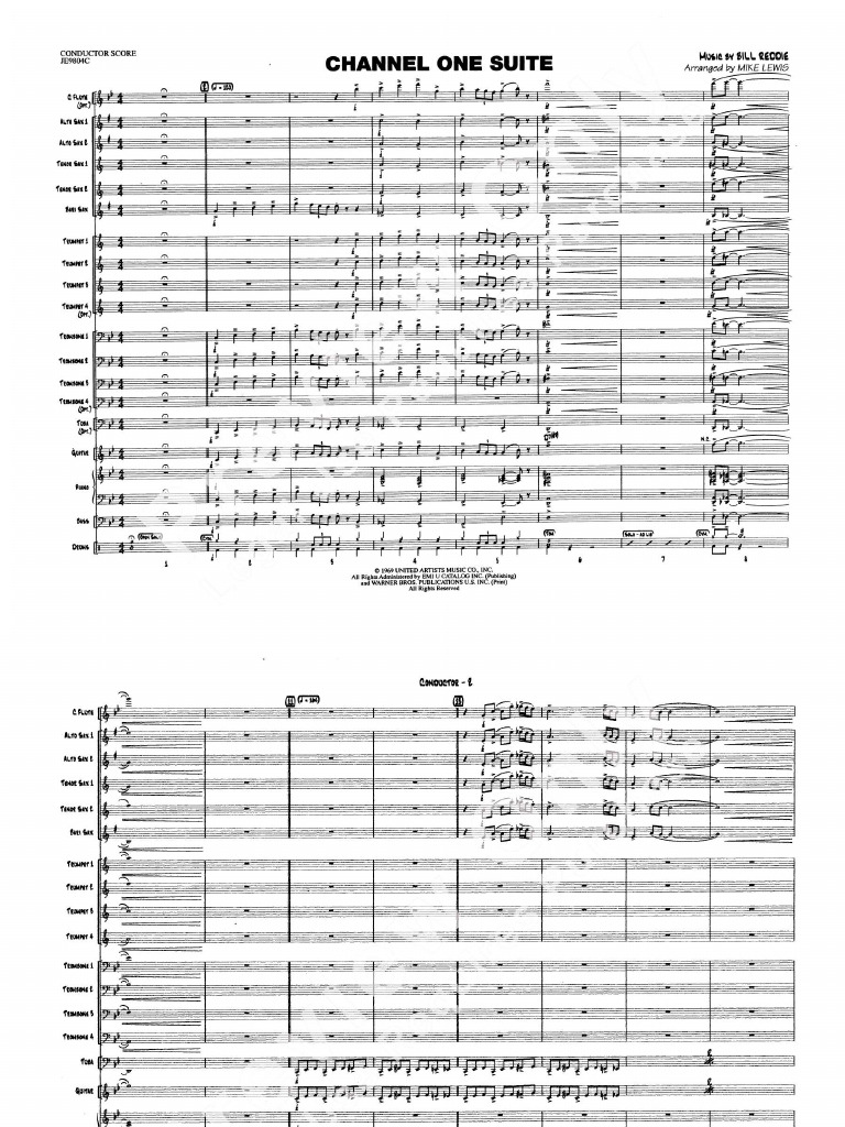 Channel One Suite - Mike Lewis - Score | PDF