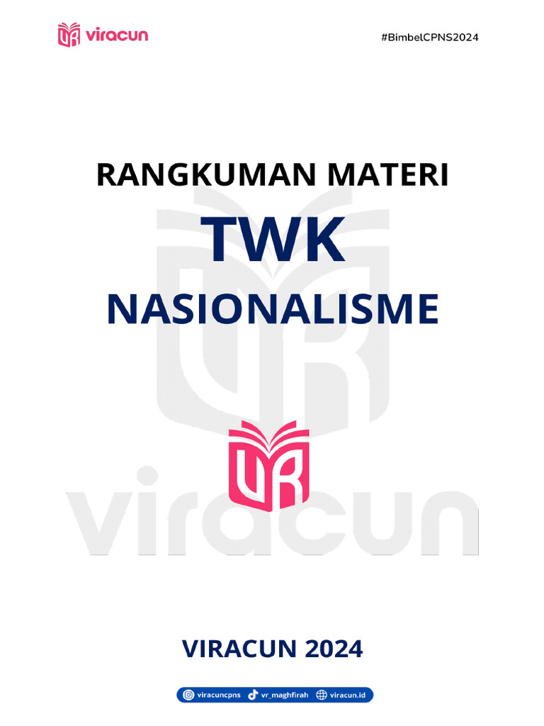 Rangkuman Materi TWK Nasionalisme - Viracun | PDF