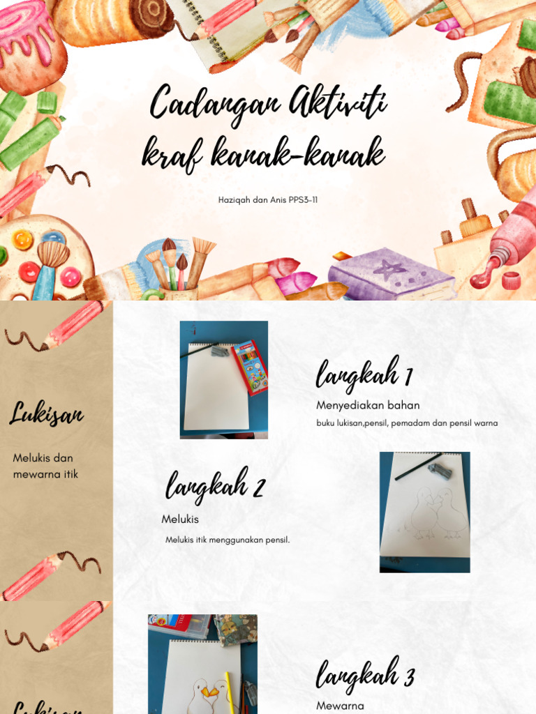 Cadangan Aktiviti Kraf Kanak Kanak Pdf