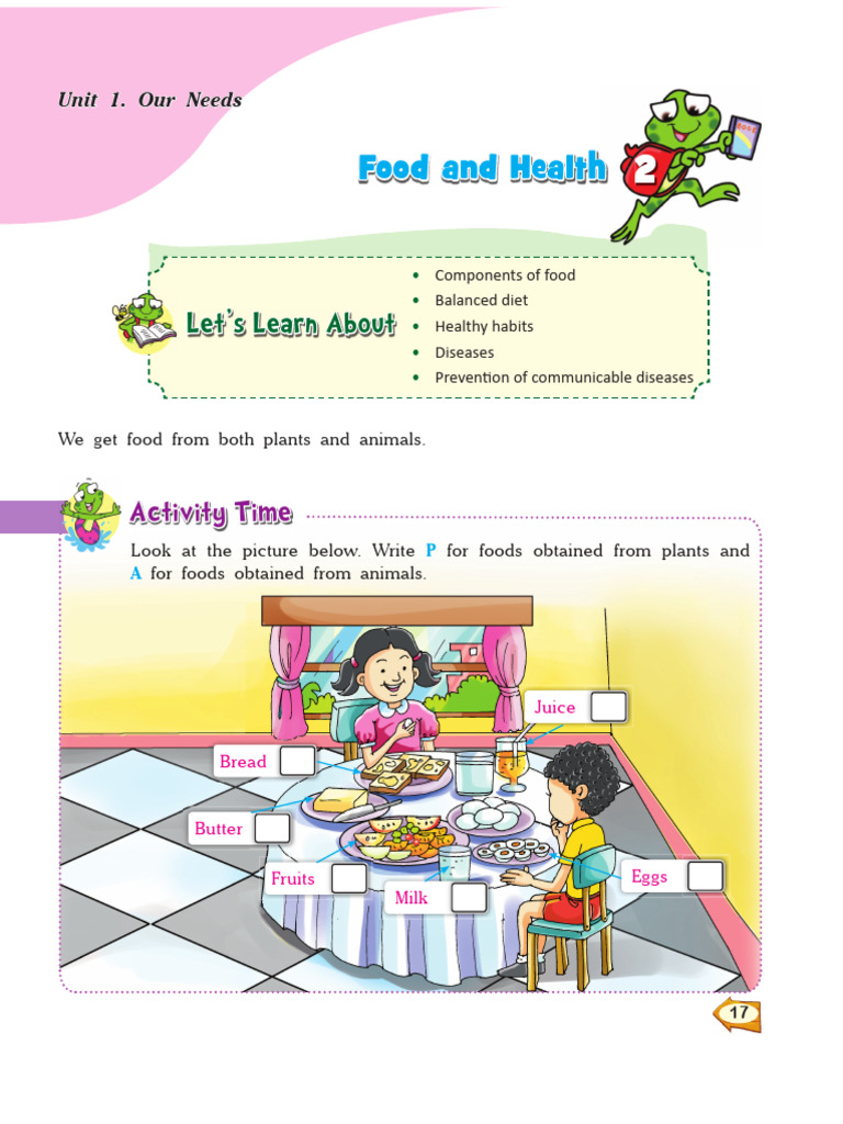 CLASS V Science LESSON 2 | PDF | Foods | Vitamin