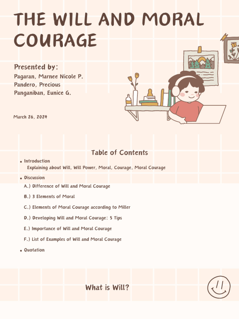 Understanding Will and Moral Courage | PDF | Morality | Courage