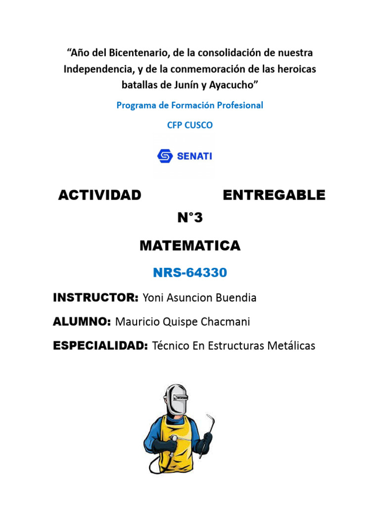 Actividad Entregable 3 Matematica | PDF | Sector secundario de la economía
