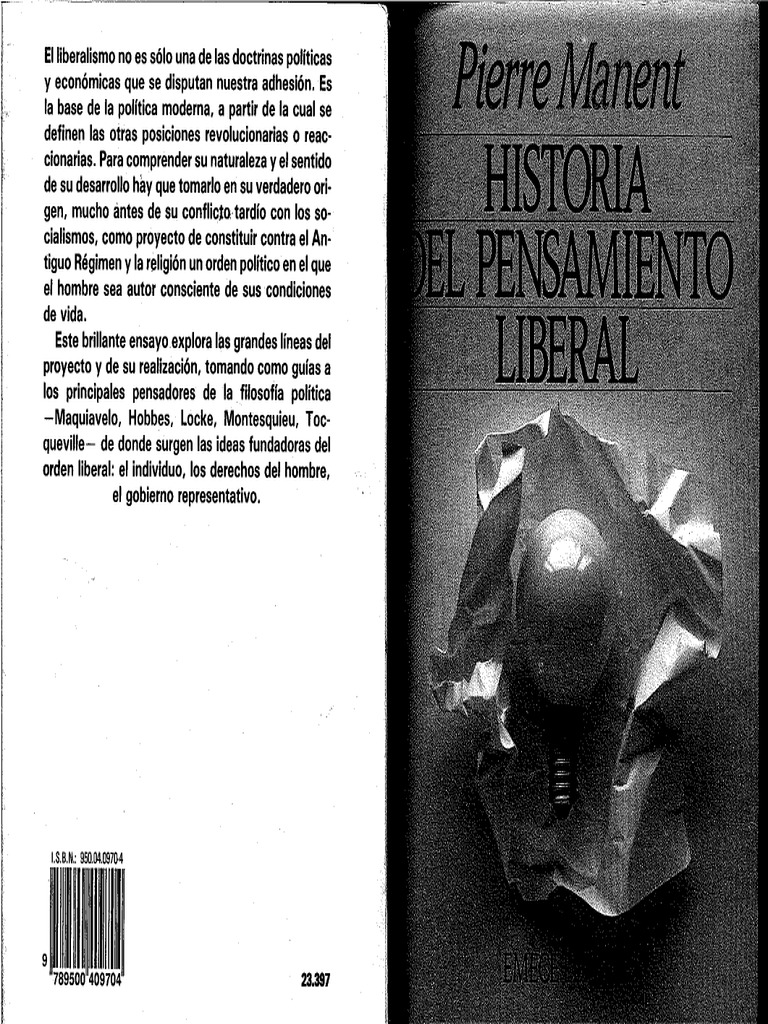 Pierre Manent - Historia-Del-Pensamiento-Liberal-2 | PDF
