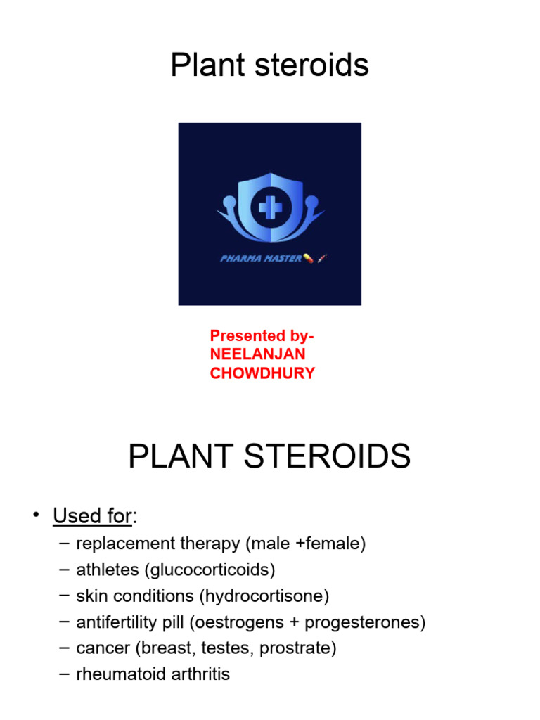 Plant Steroids - Pharma Master | PDF | Steroid | Polysaccharide