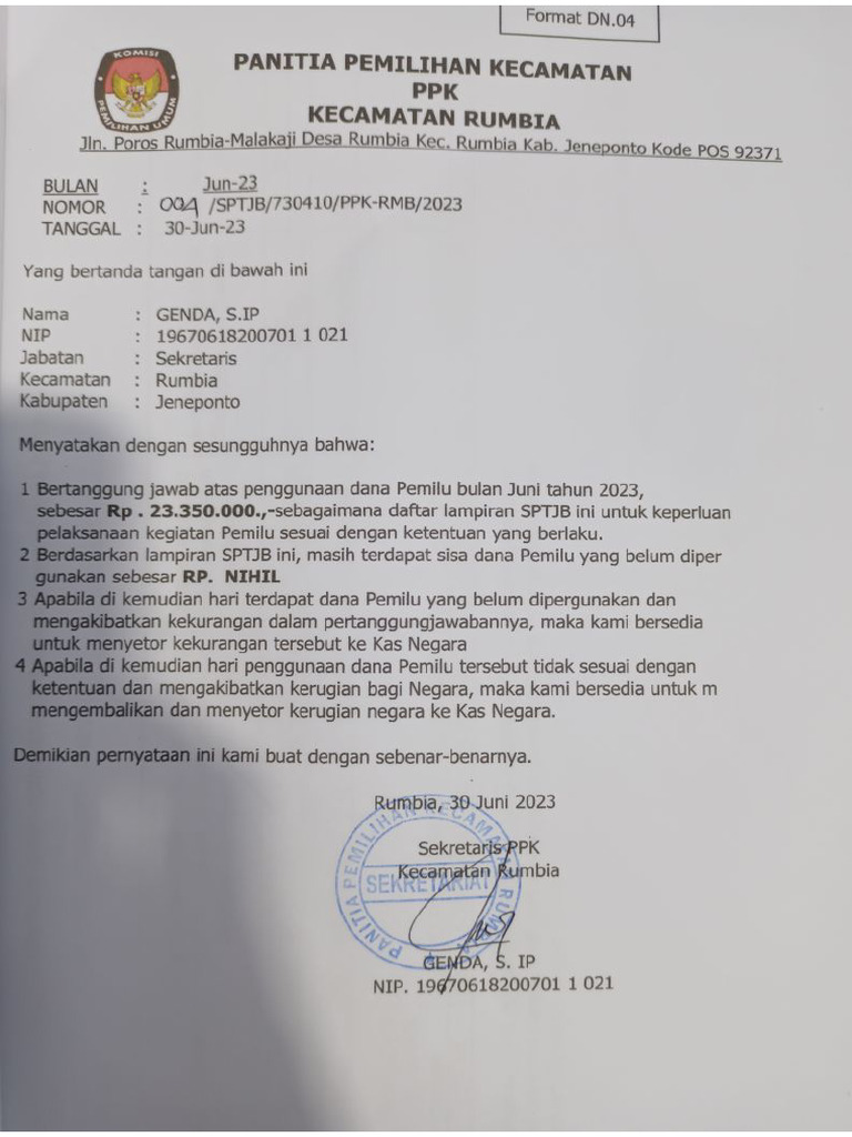 SPTJB Bulan Juni | PDF