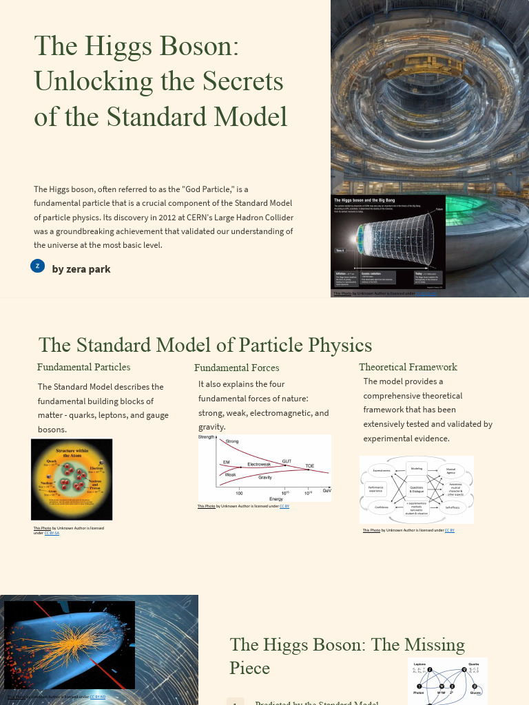 The Higgs Boson Unlocking The Secrets of The Standard Model 2 | PDF ...