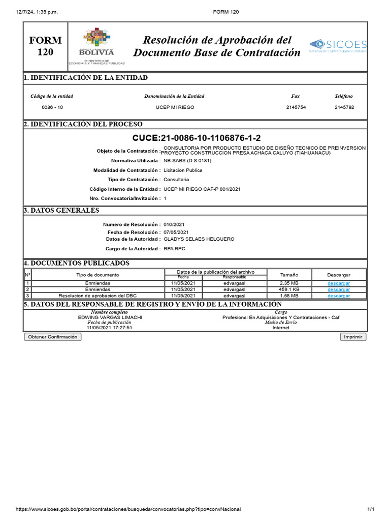 form.120 | Descargar gratis PDF | Informática