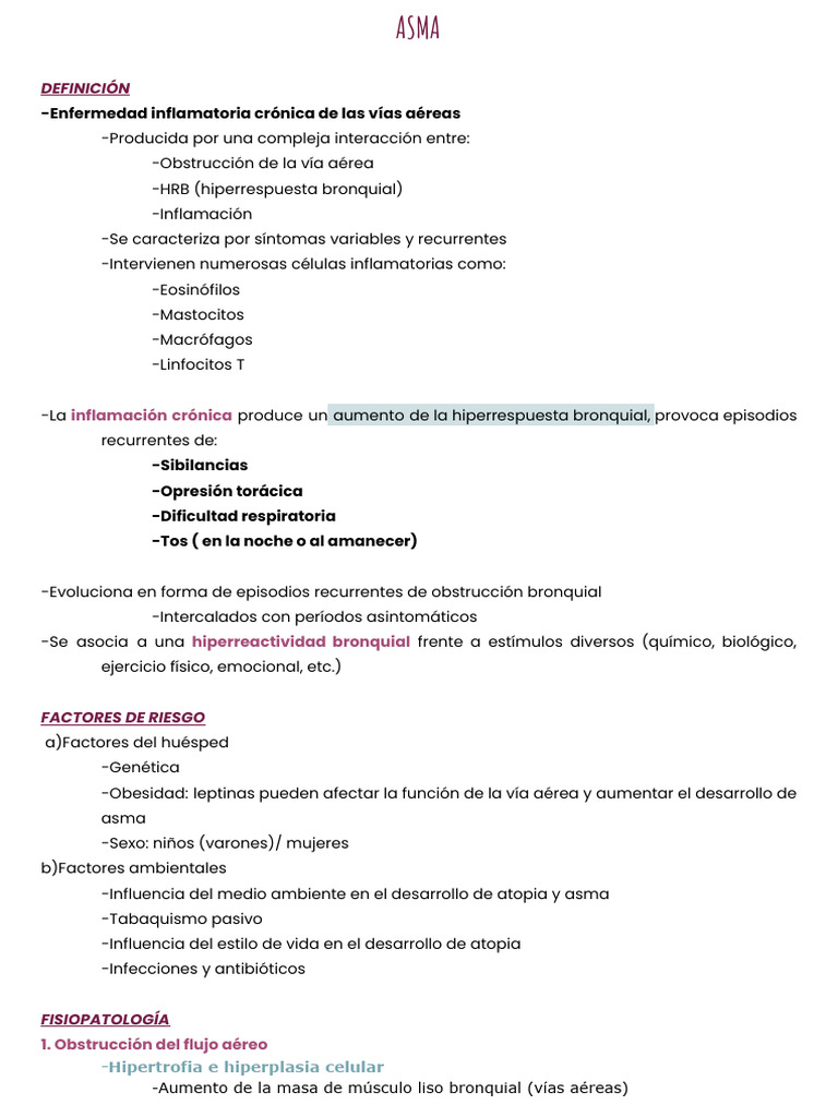 Asma | PDF | Asma | Inflamación