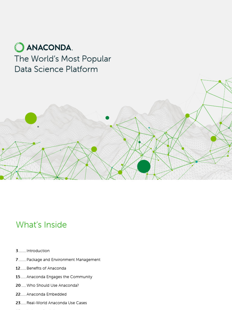 Anaconda The Worlds Most Popular Data Science Platform | PDF ...