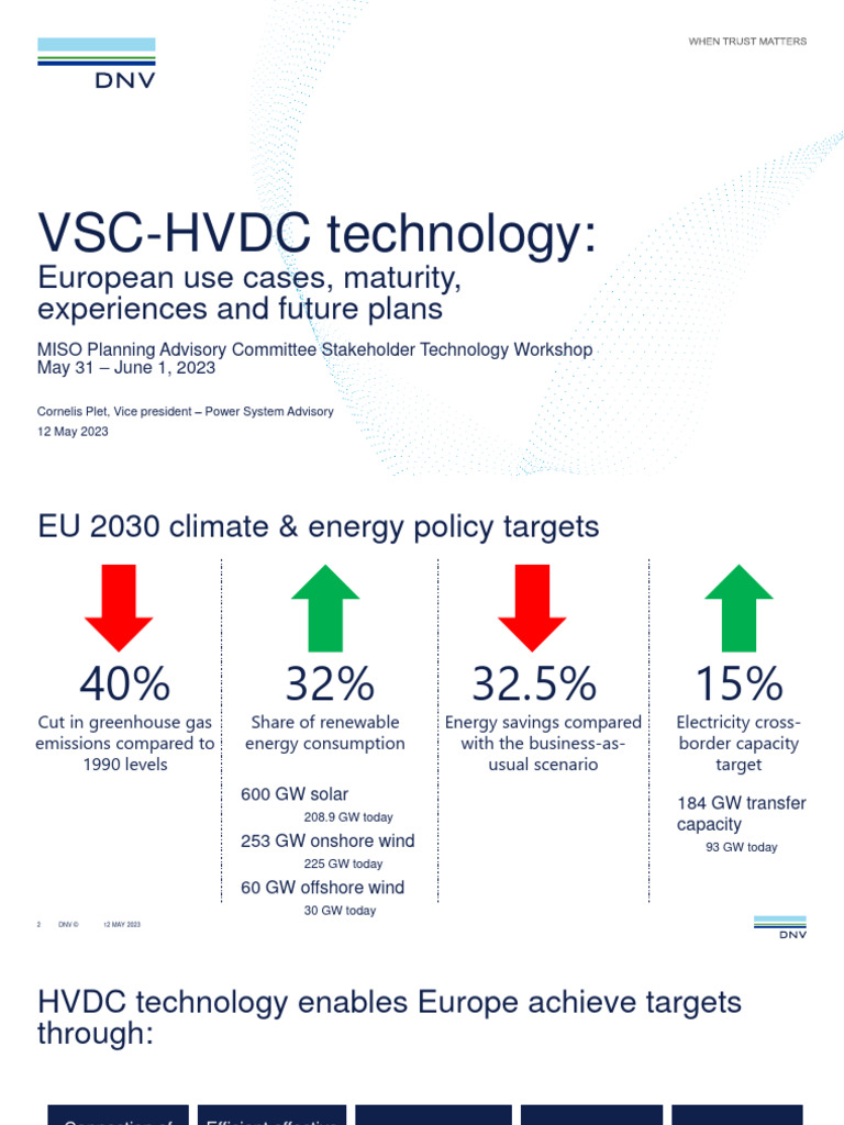 HVDC Technology in Europe: Future Plans | PDF | High Voltage Direct ...