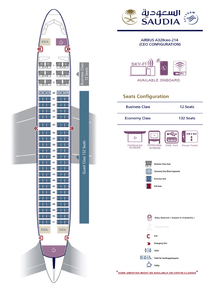 Airbus A320 214 Configuration 32N Feb2019 | PDF