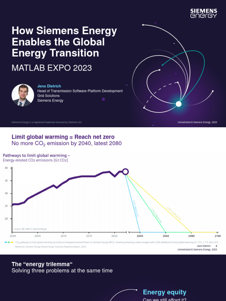 Matlab Expo 2023 Keynote How Siemens Energy Enables Global Energy ...