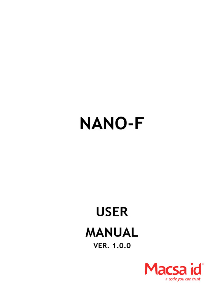 EN-NanoF UserManual V100 | PDF | Optics