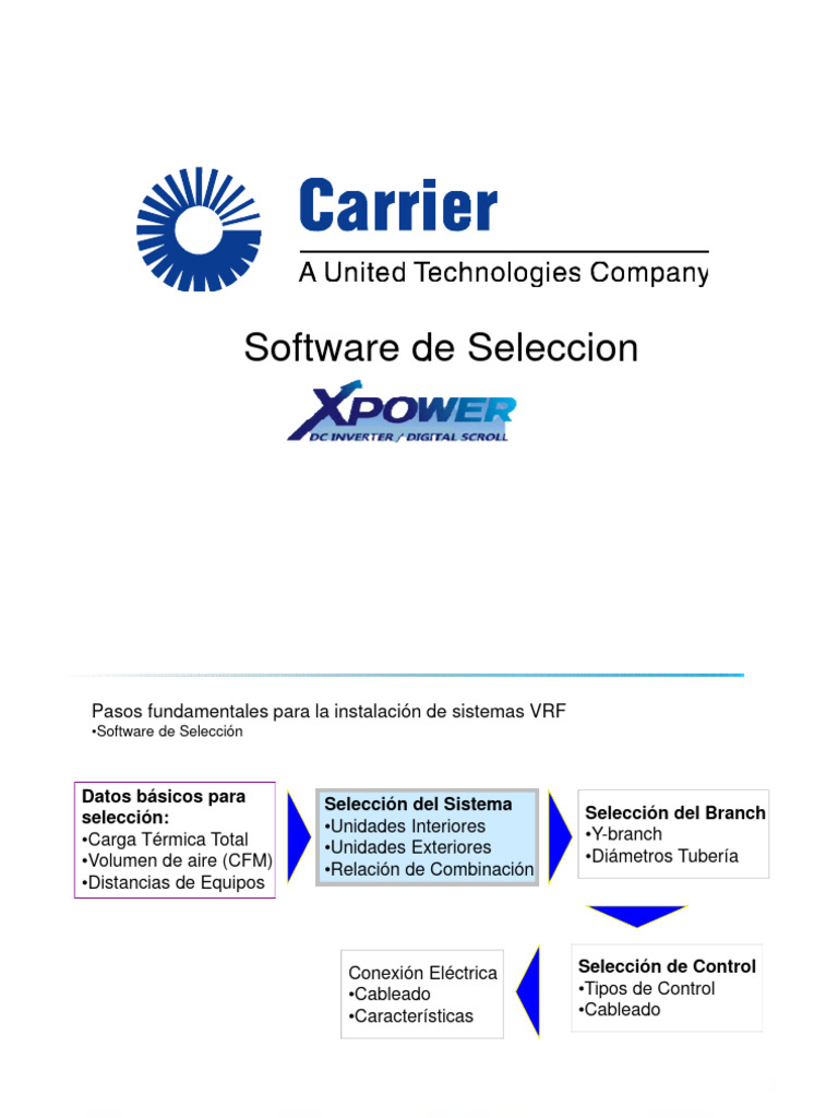 1.software de Seleccion VRF Xpower | PDF | Air Conditioning | Home ...