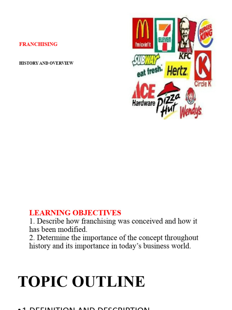 Lesson 1 | PDF | Franchising | Business