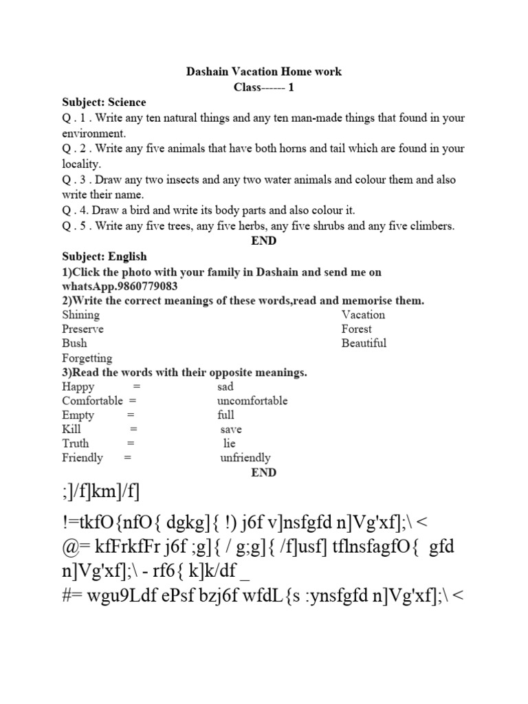 Class 1 Pdf