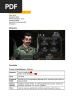 Ficha de NPCs e Criaturas Ordem Paranormal | PDF